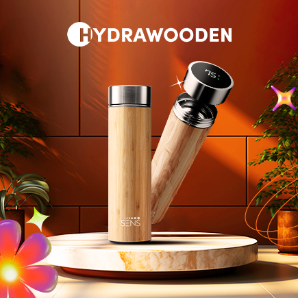 Hydra Wooden Smart Bottle 500ml - Eco-Friendly & Intelligent Hydration ...
